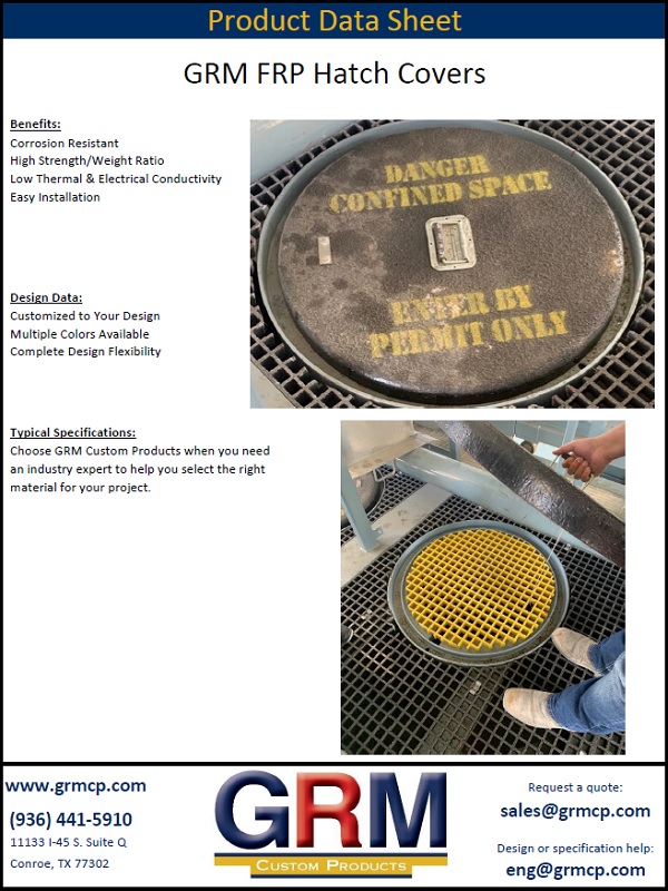 GRM FRP Covers - FRP Hatch Covers - (936) 441-5910 - Call Us!